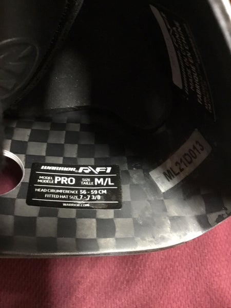 New Warrior Ritual RF1 Pro Goal Mask | SidelineSwap | Buy and Sell on ...