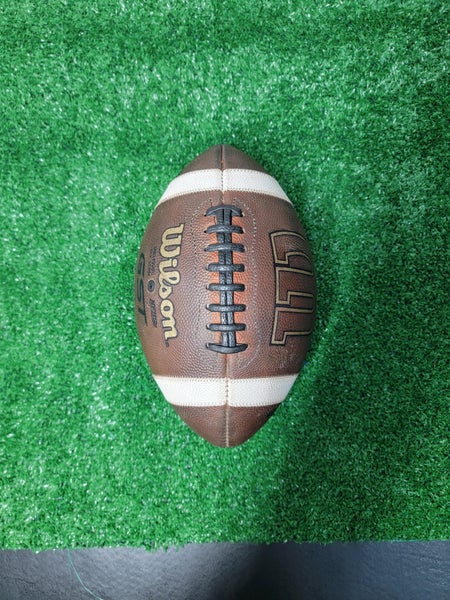 Mudded & Prepped Leather Wilson GST Football | SidelineSwap | Buy and ...