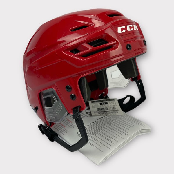 Pro Stock New Medium CCM Pro Stock Resistance 100 Red Helmet | SidelineSwap