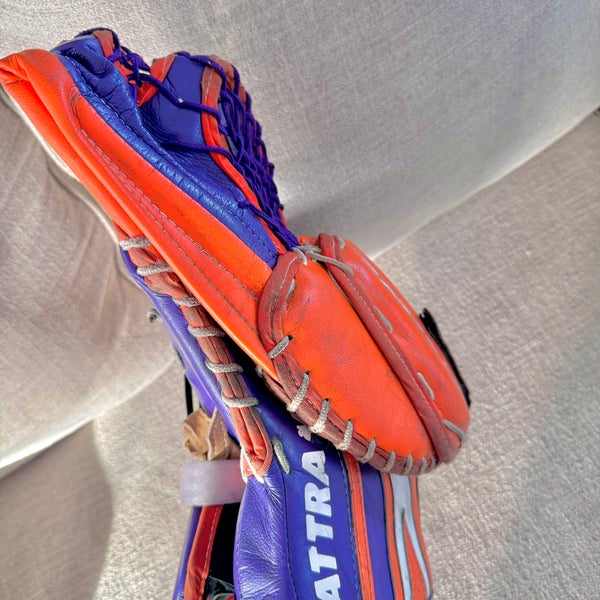 Battram Pro Goalie Glove + Blocker • Purple Orange | SidelineSwap | Buy ...