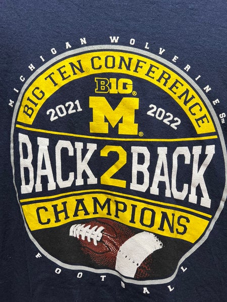 Michigan Wolverines Back To Back Big Ten Champs Shirt | SidelineSwap ...