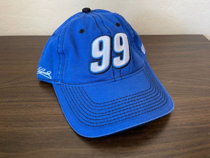 Nascar Carl Edwards #99 ROUSH FENWAY RACING Blue Adjustable Strap Cap ...