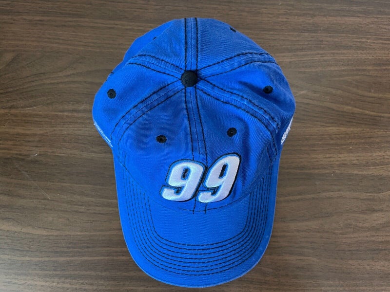 Nascar Carl Edwards #99 ROUSH FENWAY RACING Blue Adjustable Strap Cap ...