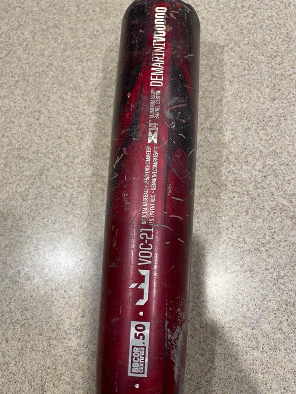Used USSSA Certified 2021 DeMarini Alloy Voodoo One Bat (-3) 28 oz 31 ...