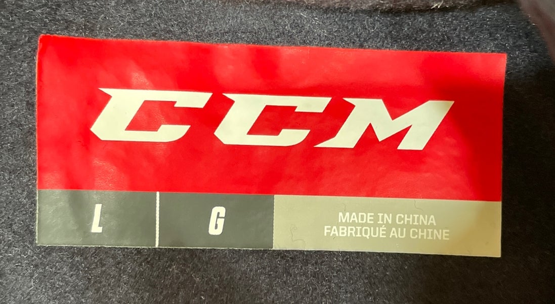 NEW CCM Badge Heritage Full Zip Hoodie, Senior Large | SidelineSwap ...