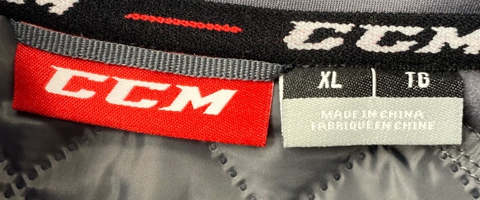 NEW CCM Team Quilted Jacket, Dark Gray, Sr. XL | SidelineSwap | Buy and ...