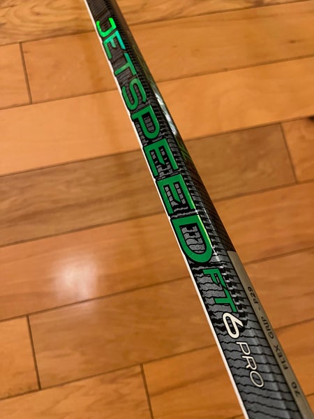 New CCM JetSpeed FT6 Pro (Green) Hockey Stick P29/70 Flex/Right Handed ...