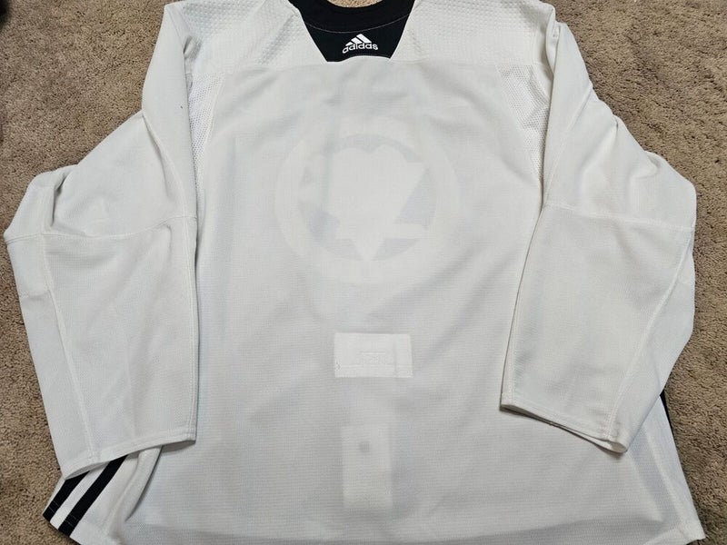 PITTSBURGH PENGUINS White Adidas Pro Player Practice Worn Used Jersey ...