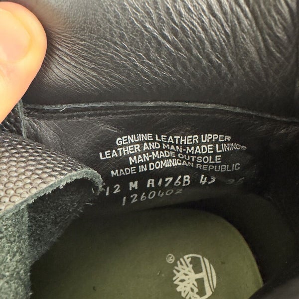 Timberland Men's 12 M Premium Black Horween Football Leather 6" Work ...