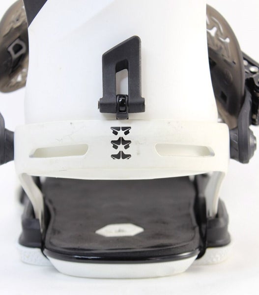 Rome Vice Snowboard Bindings, M/L (Mens US 7-10), White 2024 - 77828 ...