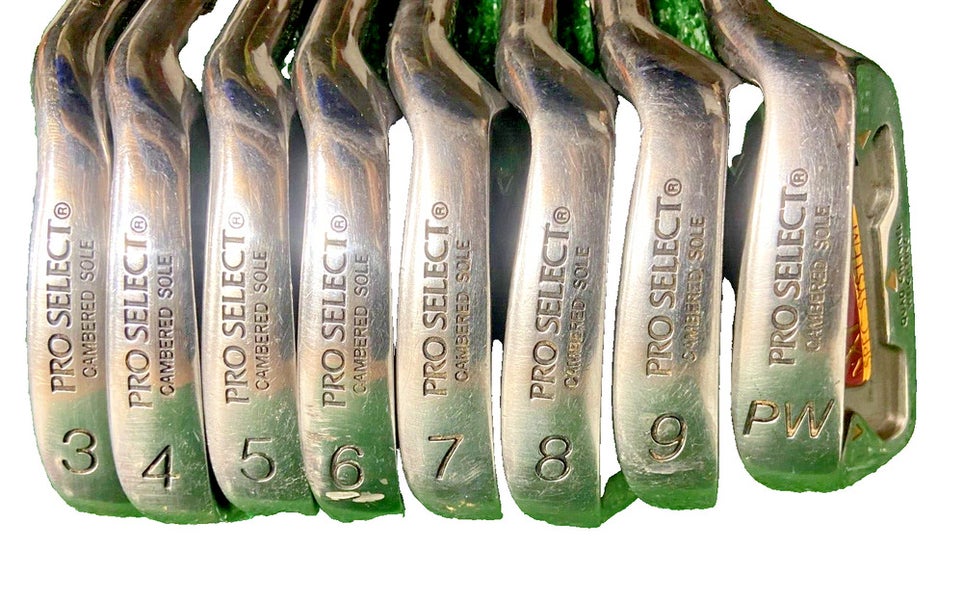 Pro Select Golf Cambered Sole Iron Set 3-PW RH Men's Regular Graphite ...