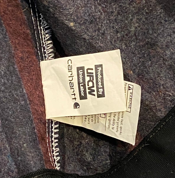 Carhartt Detroit Jacket Men 2XL Black Duck Blanket Lined Style J001 ...