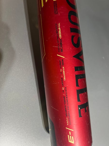 Used BBCOR Certified 2019 Louisville Slugger Composite Meta Prime Bat ...