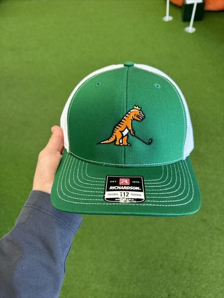 Rex Golf Dinosaur Logo Trucker Golf Hat SnapBack Richardson 112 Green ...