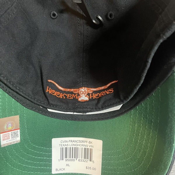Texas Longhorns 47 Brand Franchise Flex Fitted Black Hat Cap Bevo Rare ...