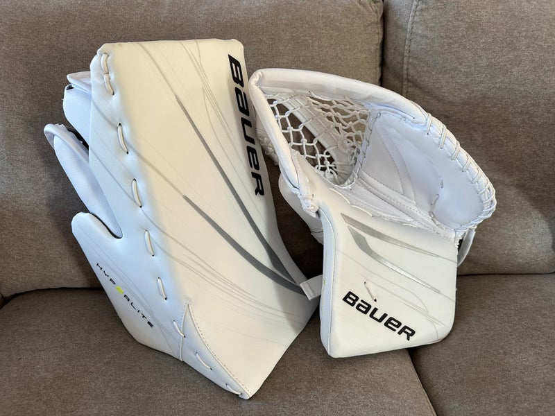 New Regular Hyperlite 2 Goalie Glove And Blocker | SidelineSwap | Buy and Sell on SidelineSwap