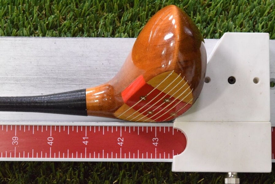 PERSIMMON 1 WOOD DRIVER MOD 12 OIL HARDENED WOODEN DRIVER W/ SHAFT LEFT ...