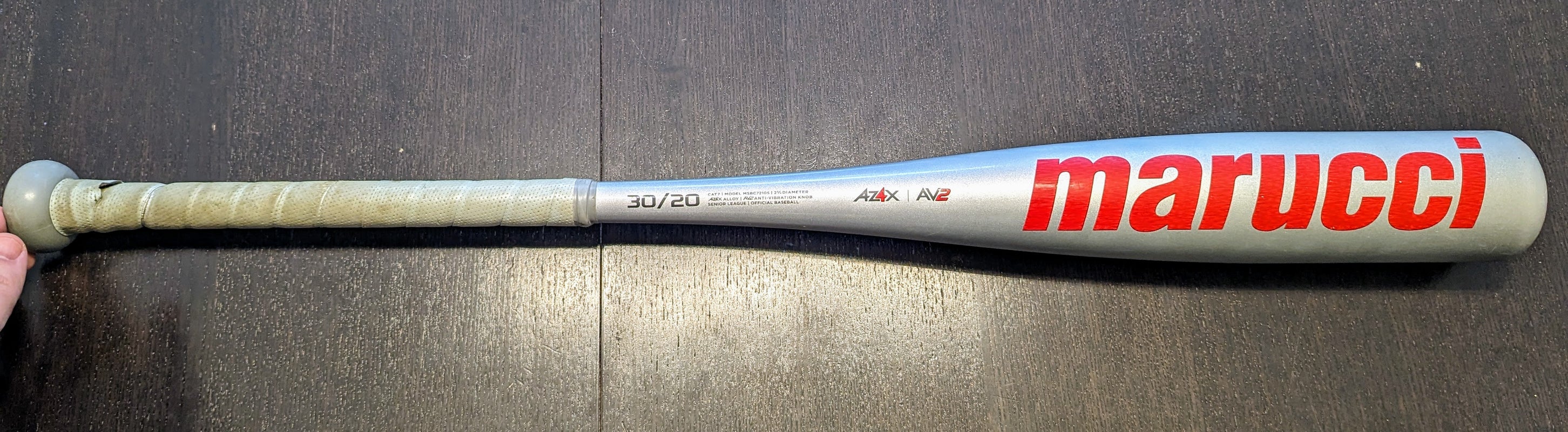 Used USSSA Certified Marucci (-10) 20 oz 30" CAT 8 Bat With New Marucci ...