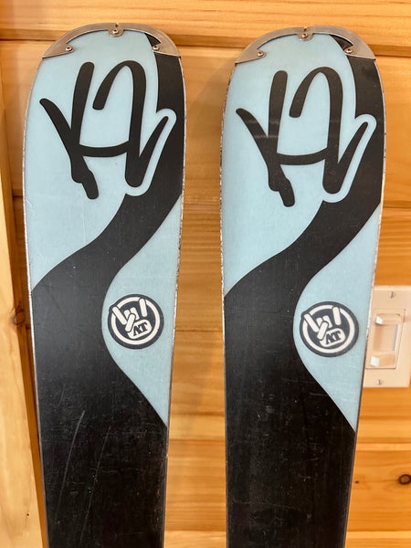 Used Women's 2015 K2 149 cm All Mountain Potion Skis With Bindings Max ...