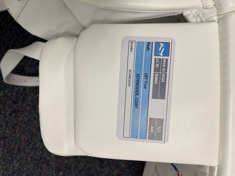 New True L87 Pro 34+1" Pro Stock Goalie Leg Pads Cory Schneider, New ...