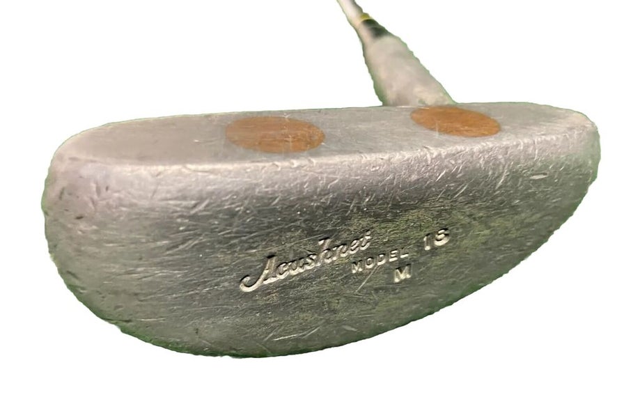 Acushnet Model 18 M Putter RH Steel 34.5 In. Good Leather Grip Rare ...