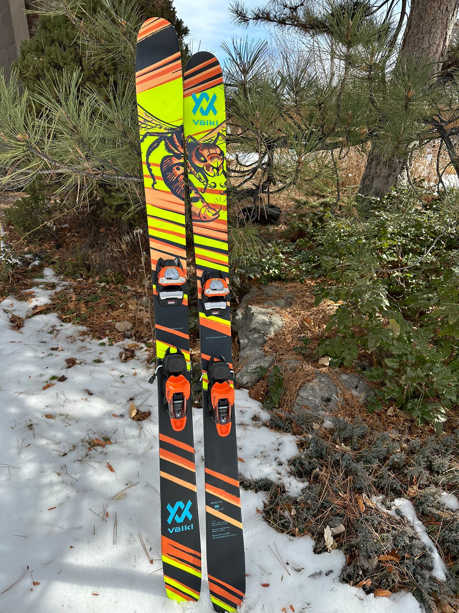 Volkl Revolt 96 (165 Length) With Marker Squire Bindings | SidelineSwap