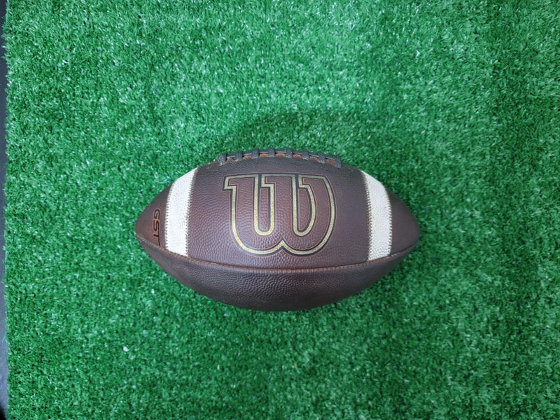 Mudded/Prepped Youth GST Leather Wilson Football | SidelineSwap | Buy ...