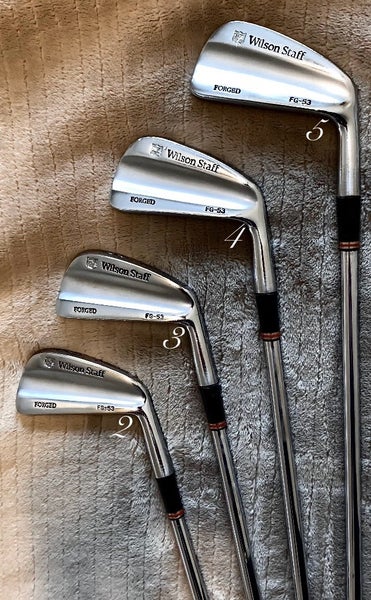 RH Wilson Staff FG-53 Gooseneck Irons • Heads Only • 2-Pw ...