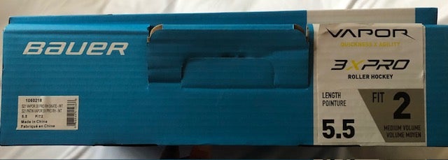 New Bauer Vapor 3X Pro Inline Skates (Fit 2) Regular Width Size 5.5 ...