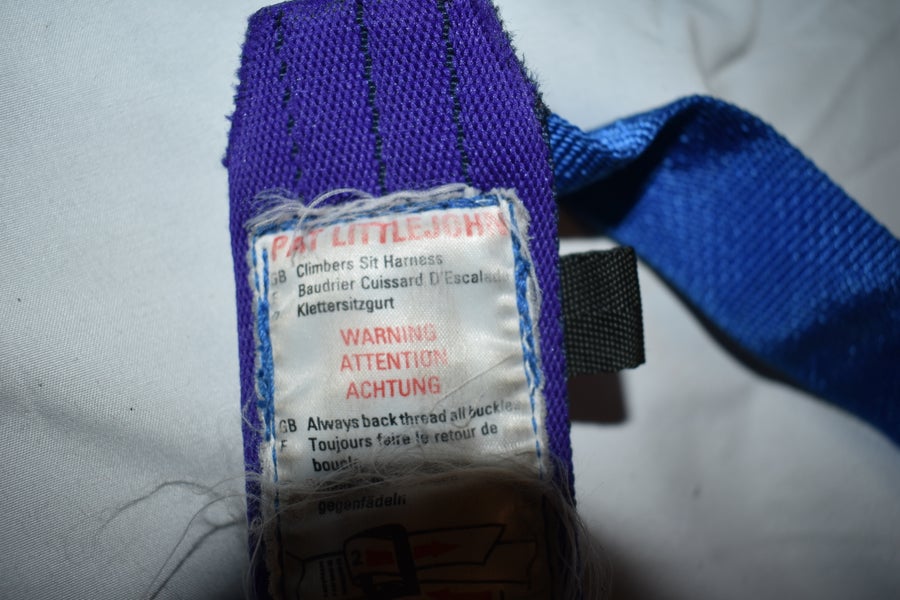 Wild Country Pat LittleJohn Climbing Sit Harness, Blue | SidelineSwap ...