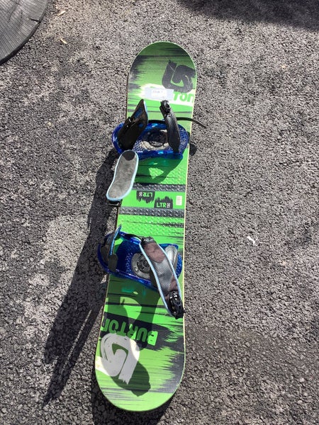 Used Burton Ltr 130 Cm Boys' Snowboard Combo | SidelineSwap
