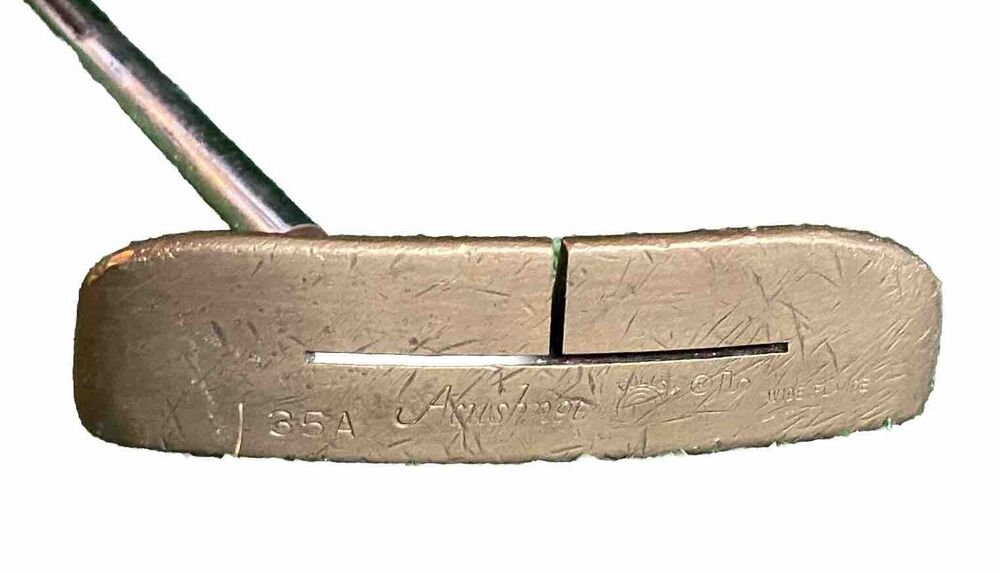 Acushnet Bullseye 35A Wide Flange Putter RH Fluted Steel 34" Nice ...