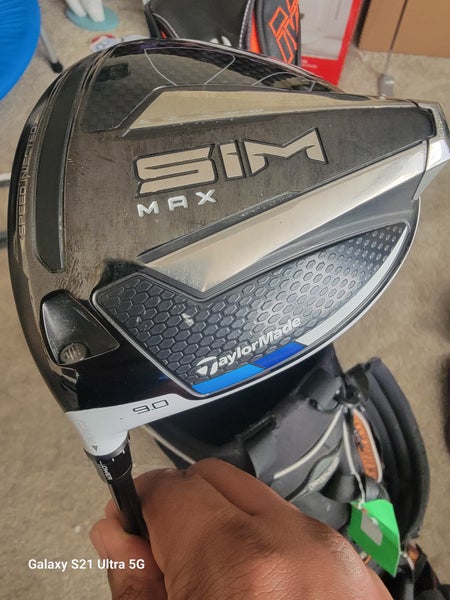 Used TaylorMade Left Hand SIM Max Driver Regular Flex | SidelineSwap ...