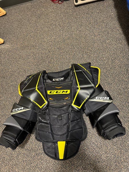 Used Large CCM Pro Stock Premier Goalie Chest Protector And Knee Pads ...