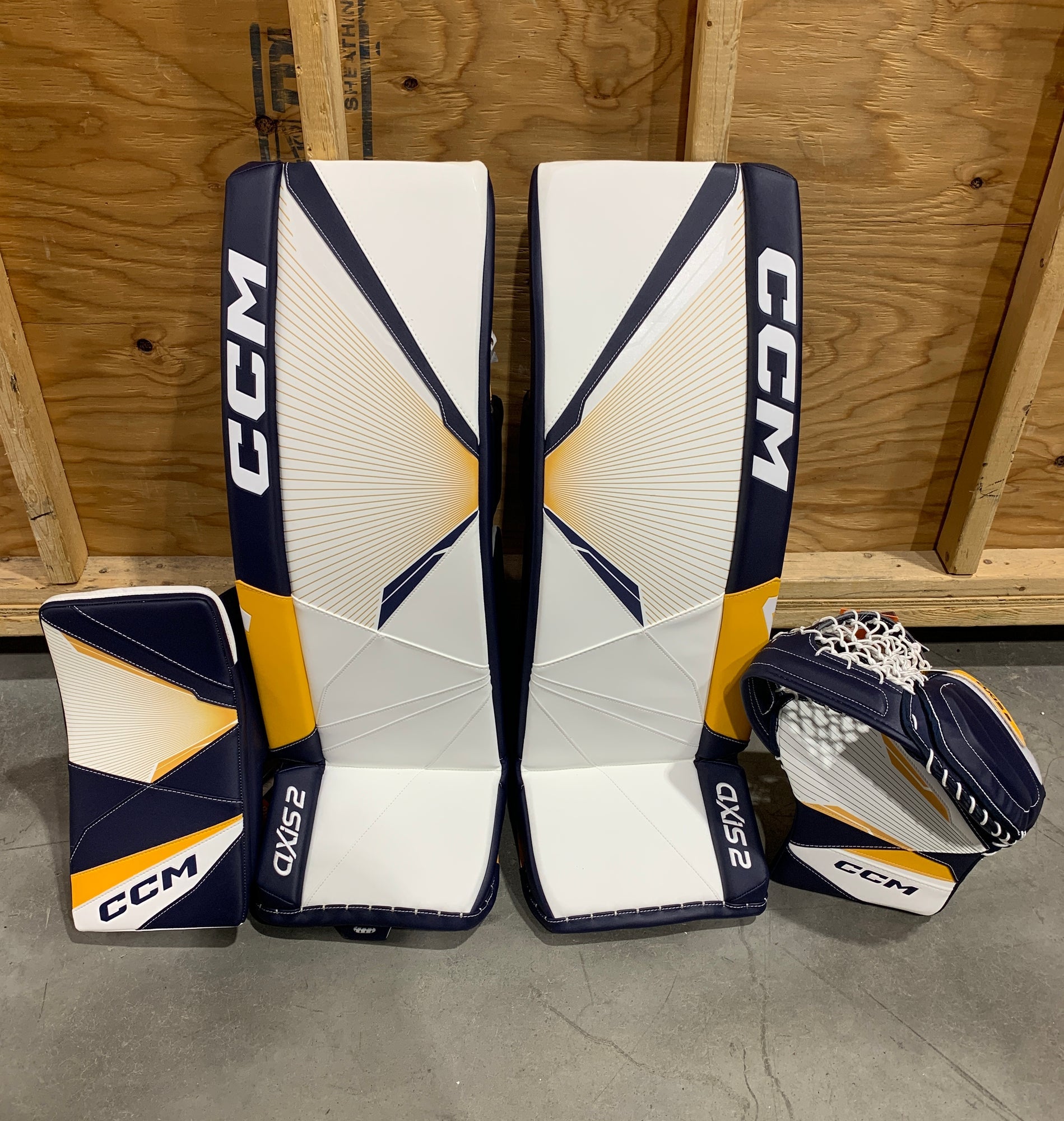 Brand New 33" + 1 CCM Regular Axis 2 Pro Goalie Full Set Total Custom ...