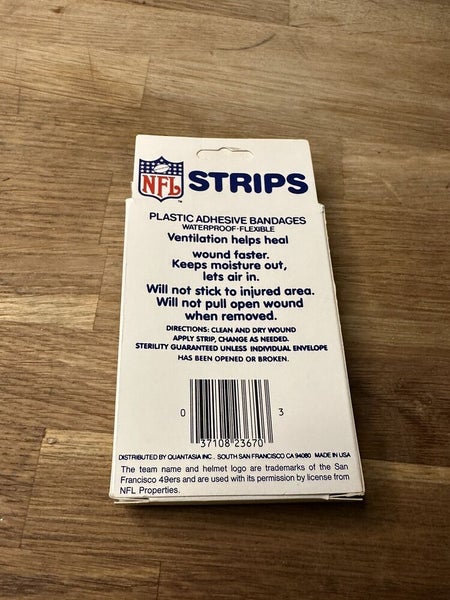 Vintage NFL Strips Bengals Adhesive Bandages 25 Count Box NOS 49ers ...
