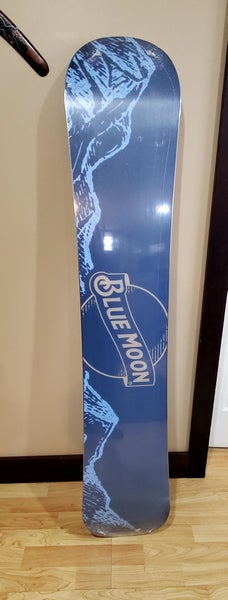 New Men's Blue moon Snowboard 155cm all mountain W/ Bindings M fit 8.5 ...