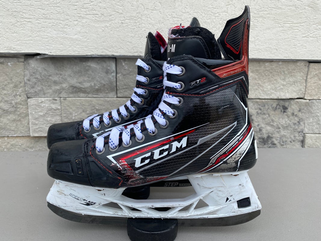CCM JETSPEED FT2 CUSTOM PRO STOCK HOCKEY SKATES 8.5 D NEW (2) (9998 ...