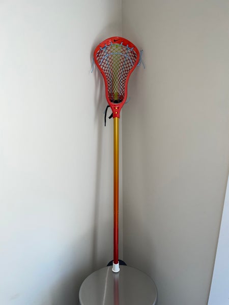 NEW Orange COMPLETE LACROSSE STICK CUSTOM DYED NIKE LAKOTA Savage X ...
