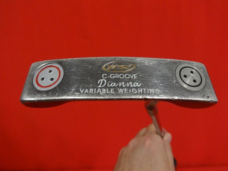 YES! Dianna C-Groove Putter 34 1/2" RH Right Handed Super Stroke Flatso ...