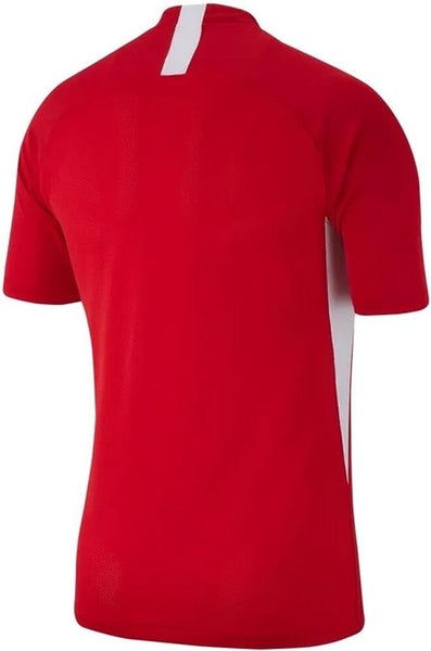 Nike Mens Legend AJ1013 Size Medium Red White SS Training Soccer Jersey ...