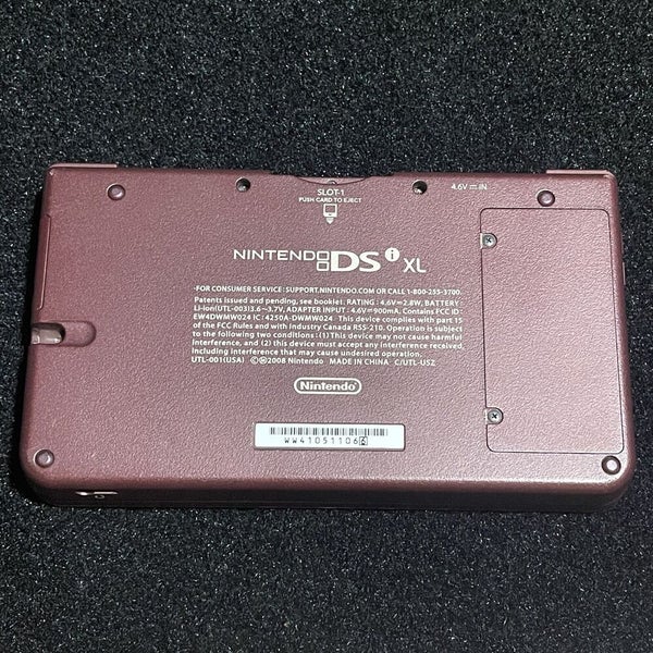 Nintendo DSi XL Launch Edition Burgundy - No Stylus Or Charger ...