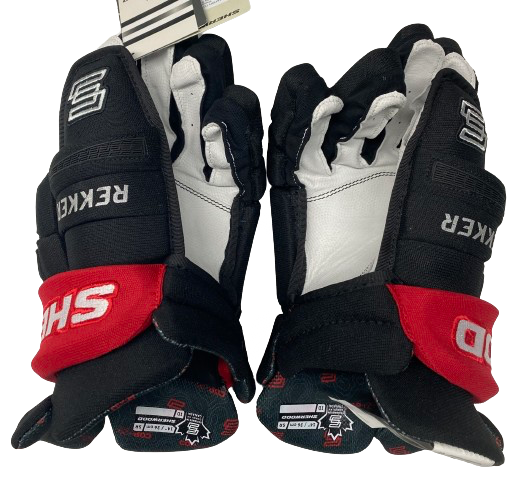 SHERWOOD REKKER LEGEND PRO PRO STOCK CUSTOM HOCKEY GLOVES 14" SABRES ...