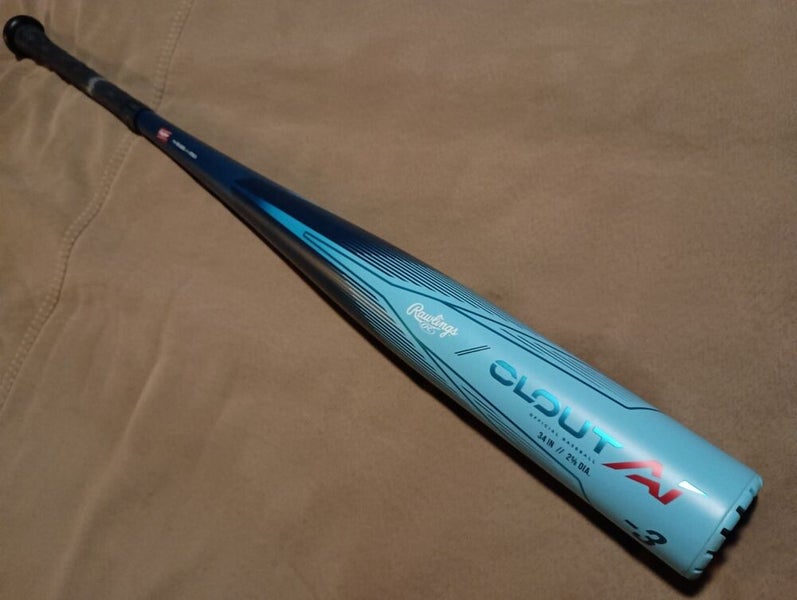 USED 2024 Rawlings Clout AI 34/31 (-3) 2 5/8" Bbcor Alloy Baseball Bat ...