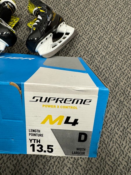 Bauer Supreme M4 Youth Size 13 skates | SidelineSwap | Buy and Sell on ...