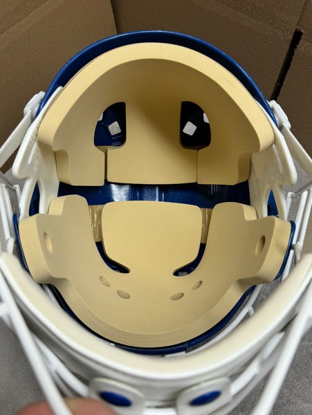 VINTAGE LARGE BLUE COOPER SK2000 HOCKEY HELMET / GOALIE MASK AMAZING ...