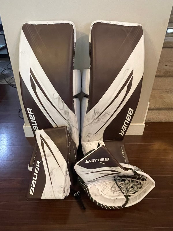 Bauer hyperlite 2 pro goalie pads glove blocker | SidelineSwap
