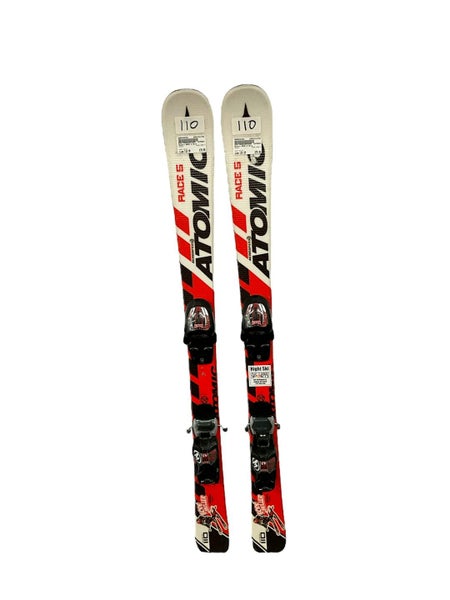 Used Atomic Race 5 110 Cm Junior Downhill Ski Combo | SidelineSwap | Buy and Sell on SidelineSwap