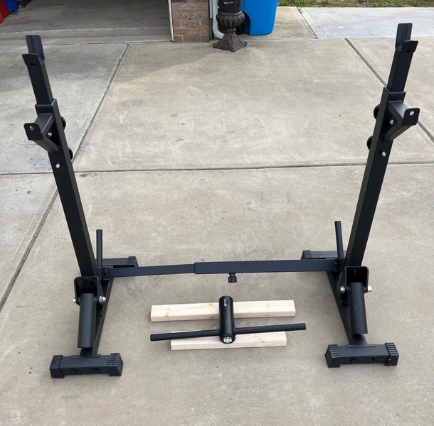 Adjustable Weight Rack with landmine & Xploder Bar | SidelineSwap | Buy ...