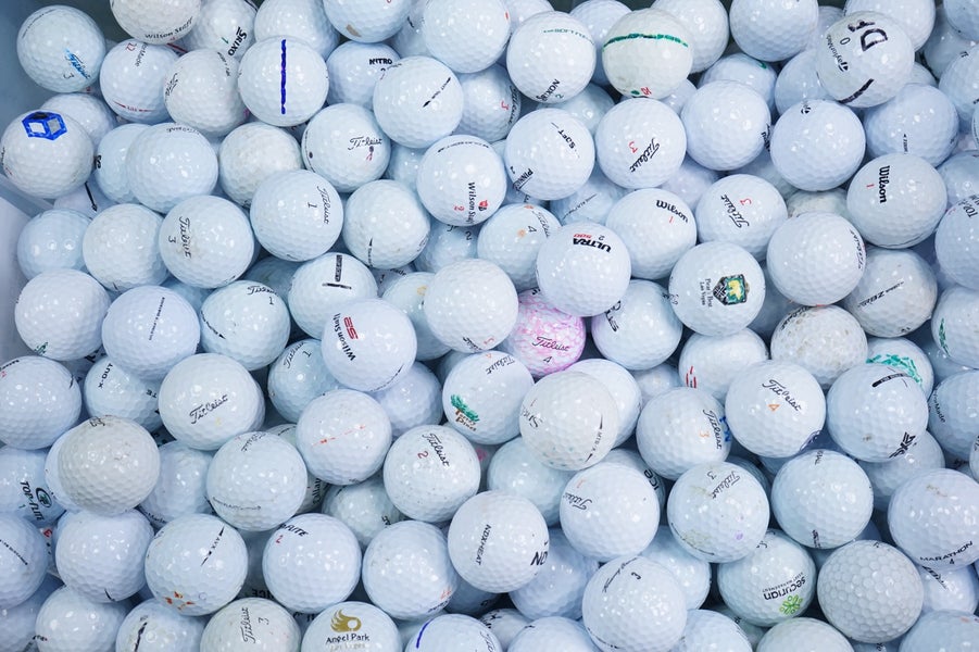 LOT OF 100 GOLF BALLS MIXED BRANDS & GRADES TITLEIST, NIKE, CALLAWAY ...